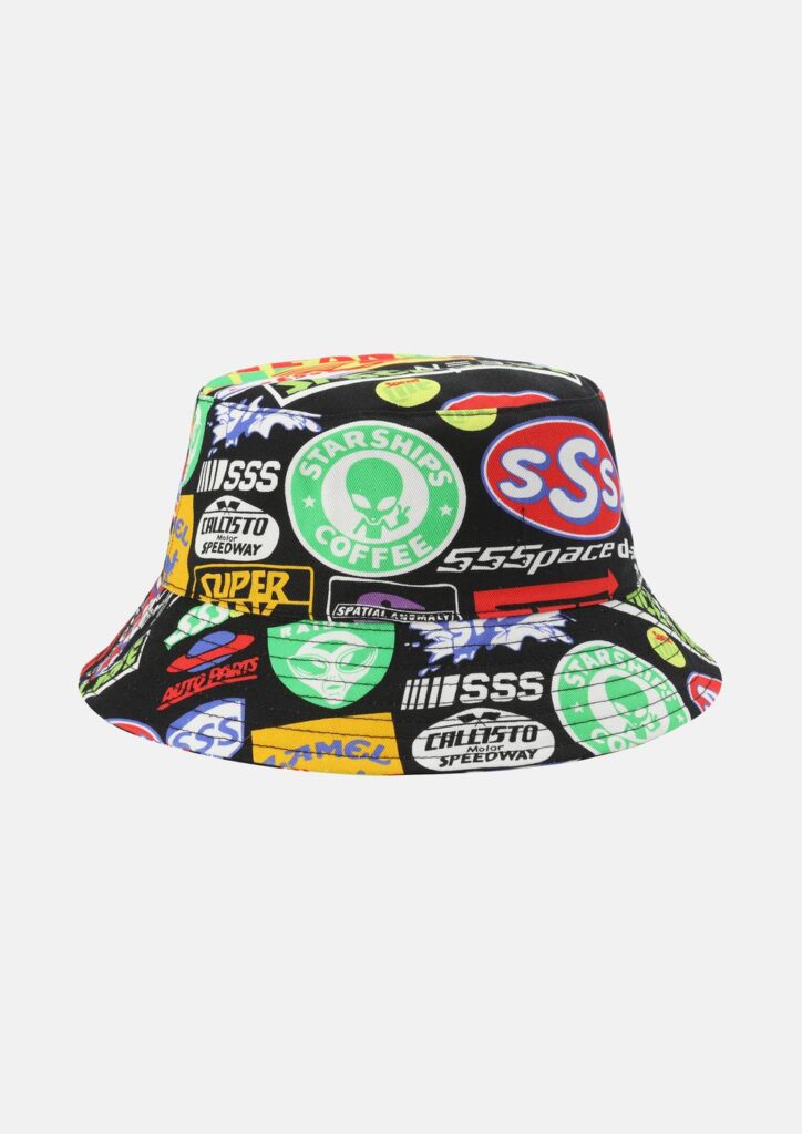 Multi Logo Bucket Hat – SSS World Corp